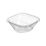 Square Round 8oz PET Plastic Deli Container Base - BradyPLUS