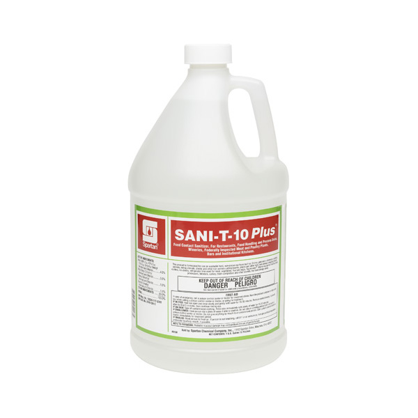 Sani-T-10 Plus Food Contact Sanitizer, No-rinse Formula, 1 Gallon ...