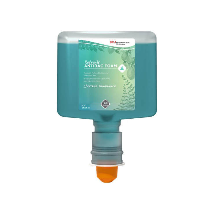 SOAP FOAM ANTIBAC T/F DEB 1200ML 3/CS - BradyPLUS