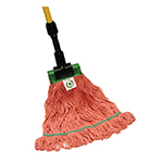 Medium Red Wet Mop with 5in Headband - BradyPLUS