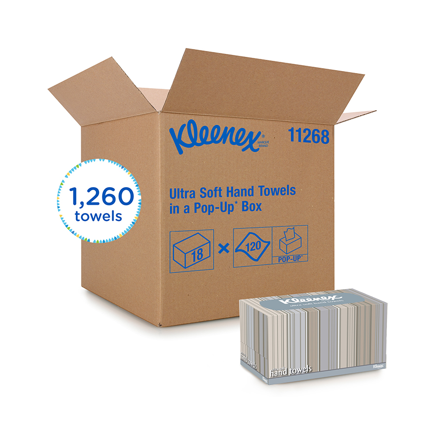 Kleenex® Hand Towels (11268), Ultra Soft and Absorbent, Pop-Up Box ...