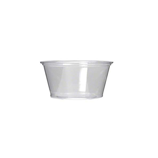 Pactiv 2 oz. Polystyrene Portion Cups, Translucent - BradyPLUS