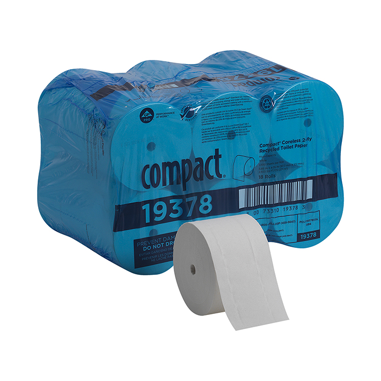 COMPACT® CORELESS 2-PLY RECYCLED TOILET PAPER BY GP PRO (GEORGIA ...