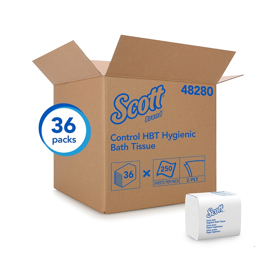 TISSUE BATH HYGIENIC KC 48280 36/CS - BradyPLUS