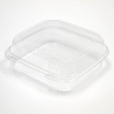 Pactiv 8.2 x 8.3 x 2.9” ClearView SmartLock Medium Hinged Lid Container ...